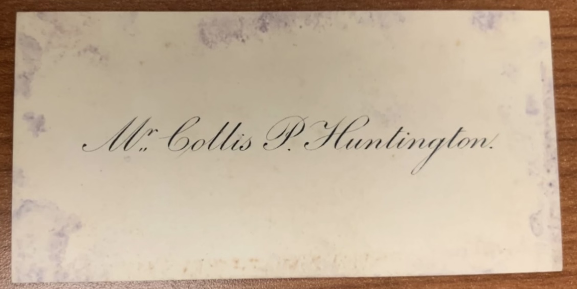 Victorian Calling Cards and the Huntington Family – Inside the ...